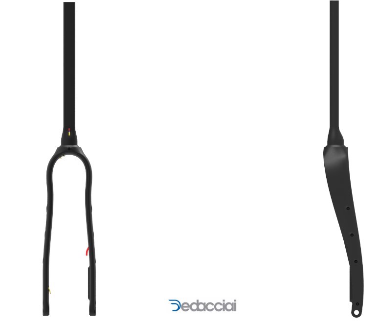 Dedacciai GERA DB GRAVEL CURVY DCR FORK incl. steekas bestellen bij I-C-C